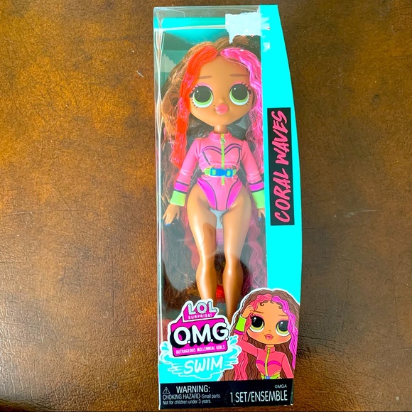 Toys | Lol Lol Surprise Omg Omg Swim Coral Waves Doll New | Poshmark